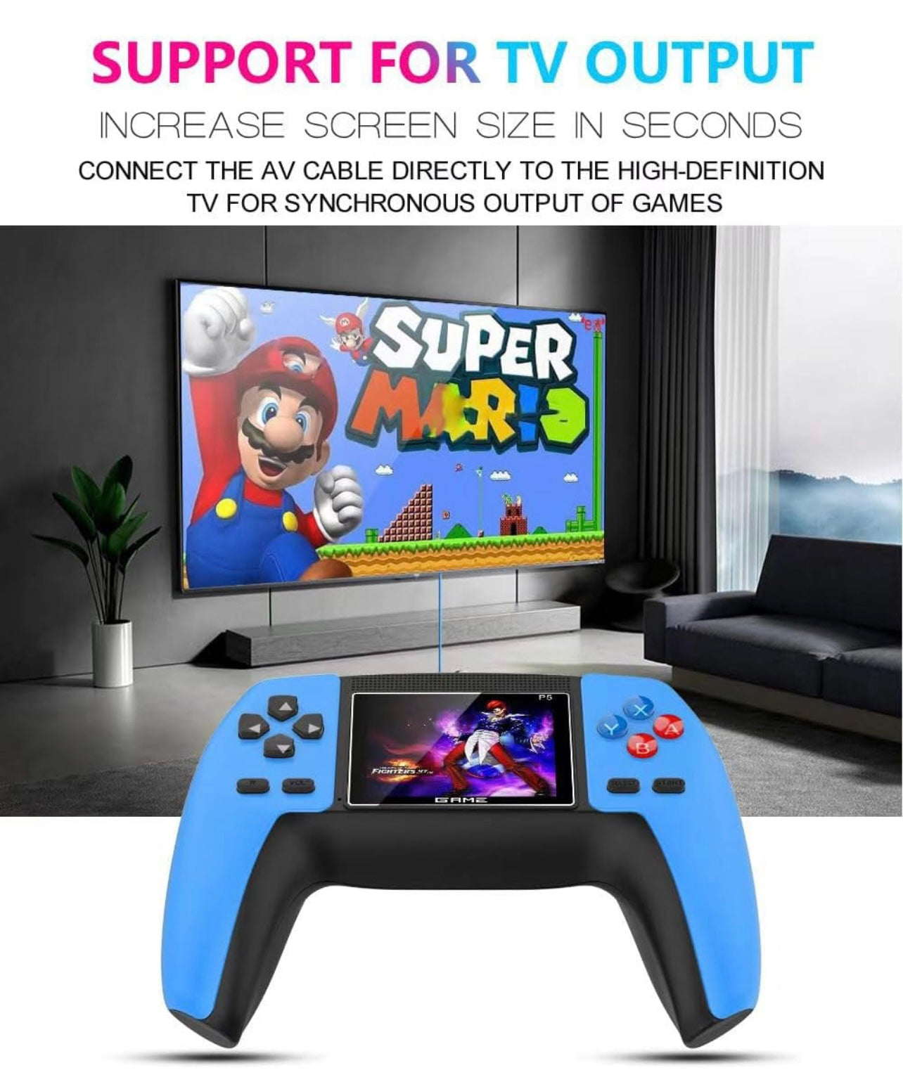 P5 Controllerview Retro Gaming Console With Tv Out Feature Digital Vid
