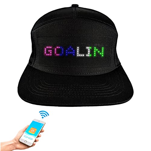 Bluetooth Led Message Hat LED Smart Cap Animated Display for Party Chr ...